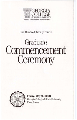 "Commencement Program 2007 May Graduate" by GCSU GCSU