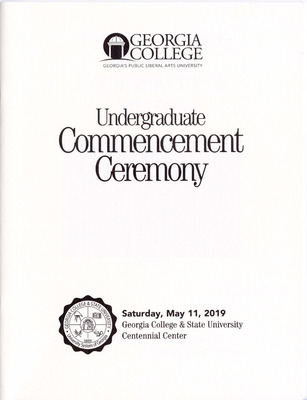 "Commencement Program 2019 May Graduate" by GCSU GCSU