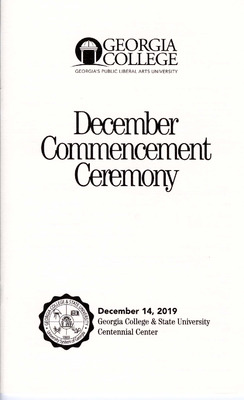 "Commencement Program 2019 December" by GCSU GCSU